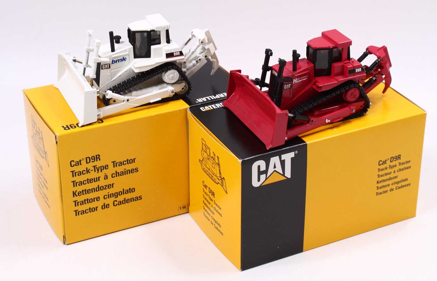 An NZG No. 451 two 1/50 scale Caterpillar D9R Track-Type Tractors, the ...