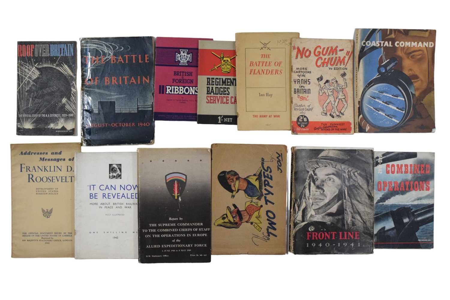 A group of Second World War publications including "Regimental Badges ...
