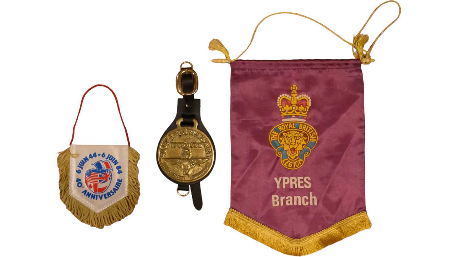 A large British Legion flag, Royal British Legion Ypres branch and 40th ...