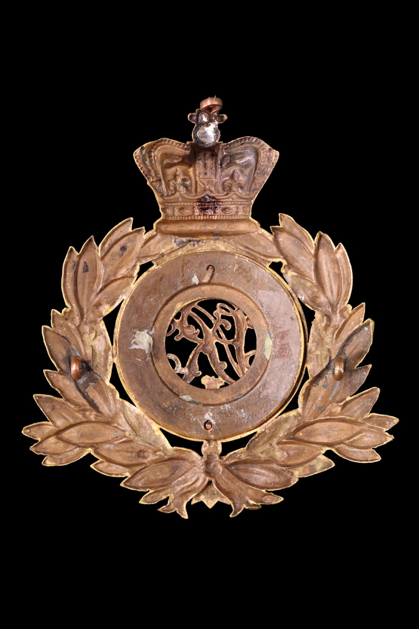 A Victorian 1st (Royal Scots) Regiment of Foot officer's shako plate