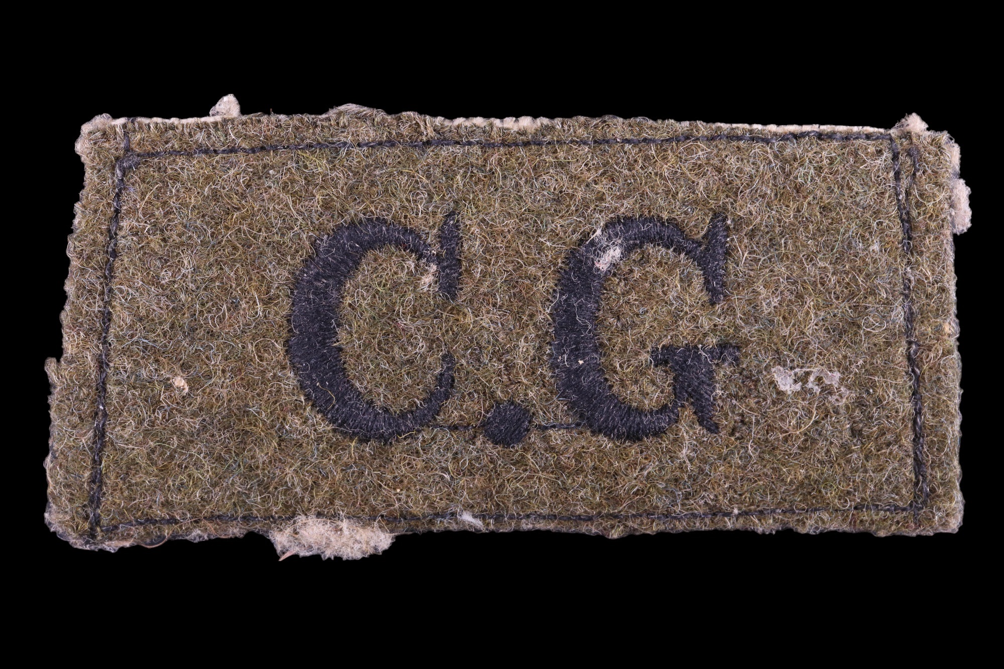 A Second World War Coldstream Guards slip-on shoulder title