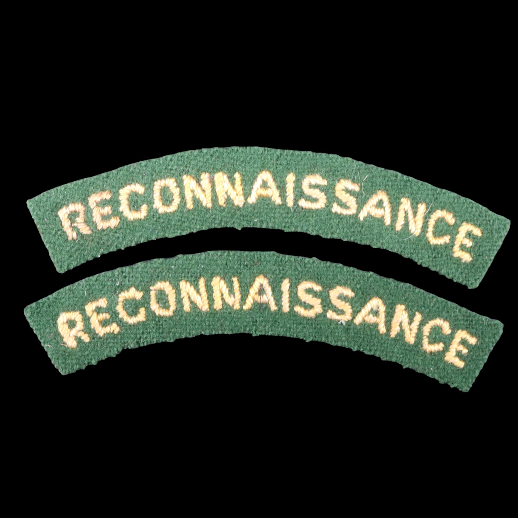 Second World War Reconnaissance Corps shoulder titles