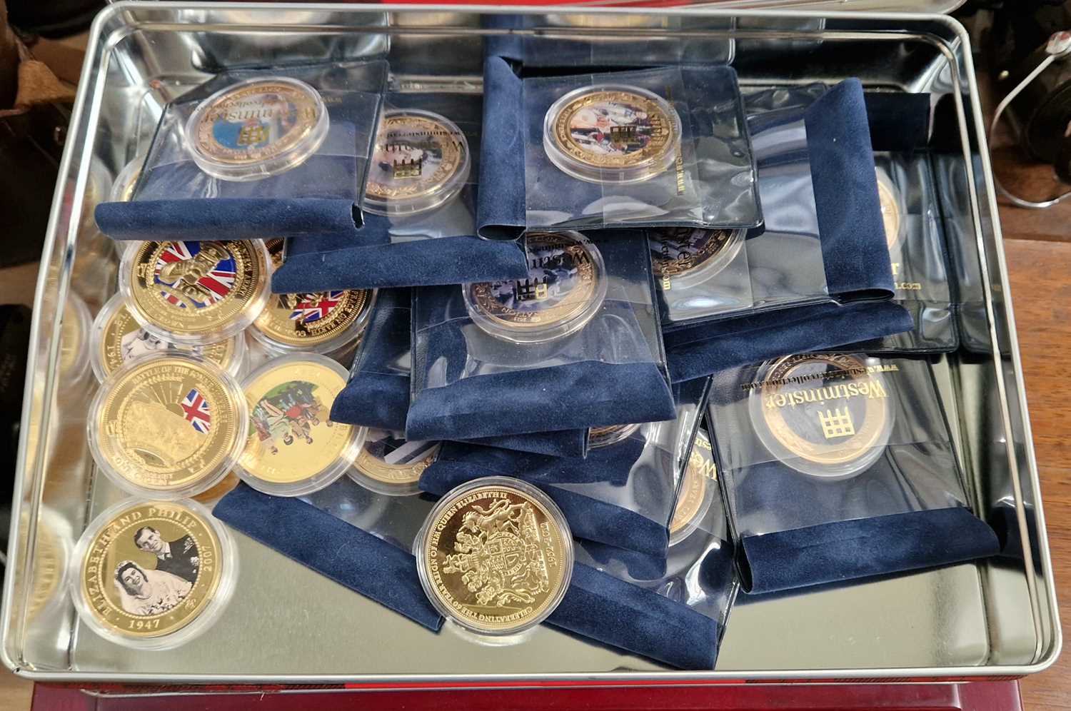 A large collection of assorted Westminster Cupra-Nickel Royal ...