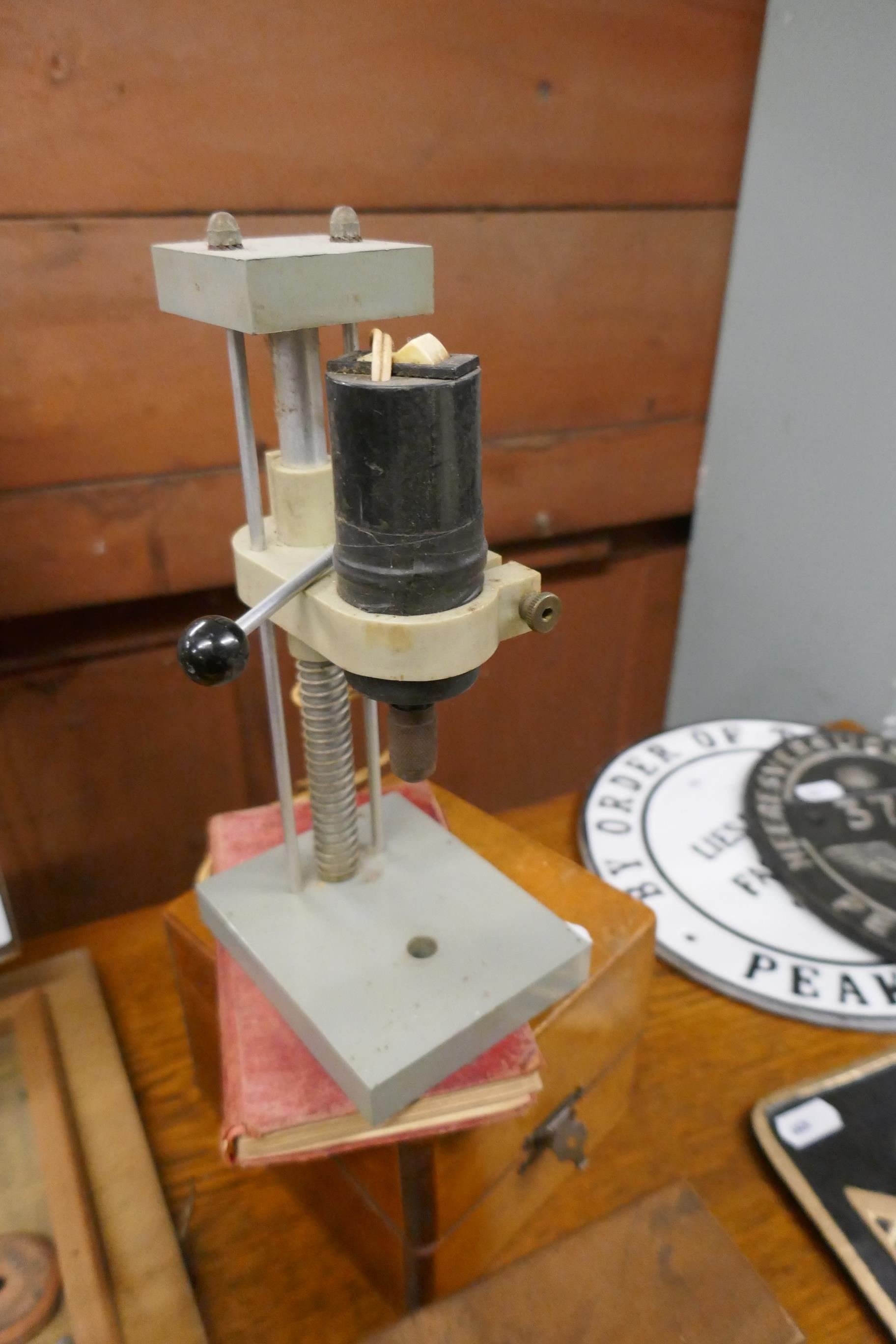 Small horology tool kit to include lathe