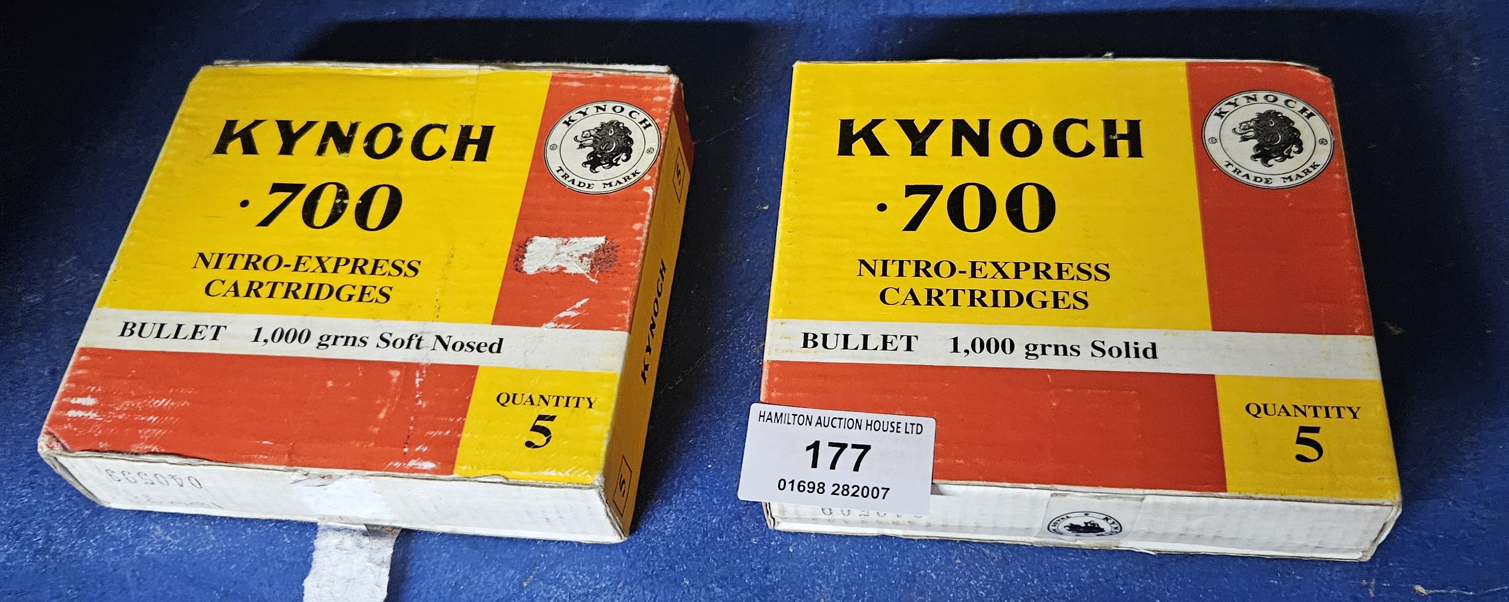 .700 KYNOCH NITRO EXPRESS BIG GAME CARTRIDGE BULLET BOXES