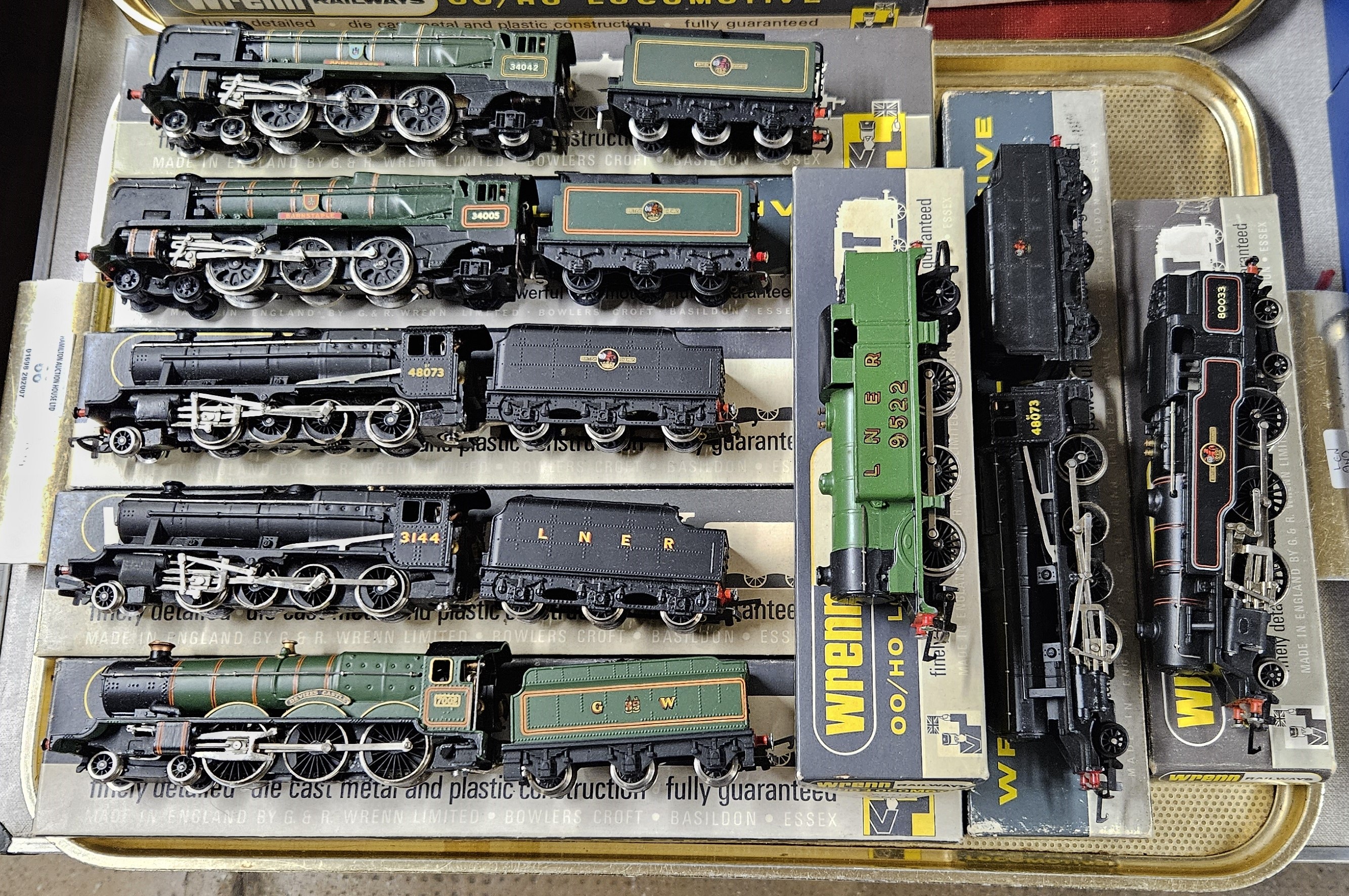 8 WRENN DIECAST MODEL RAILWAY 00/HO LOCOMOTIVE SOME WITH TENDERS WITH ...