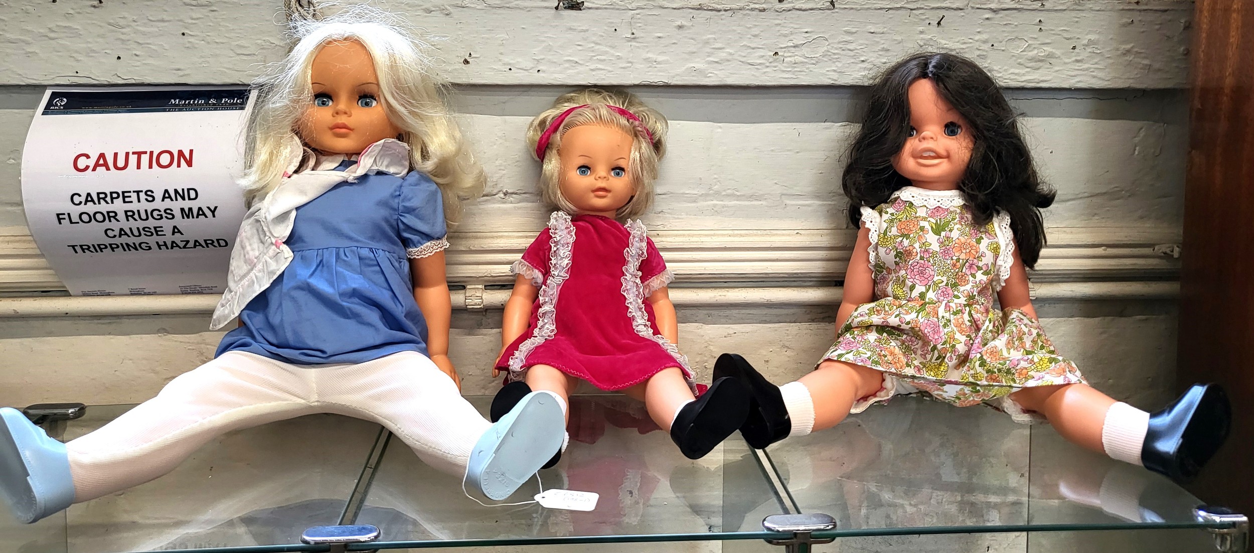 A Rosebud doll with sleeping blue eyes, 54cm, and Palitoy 3203 doll ...