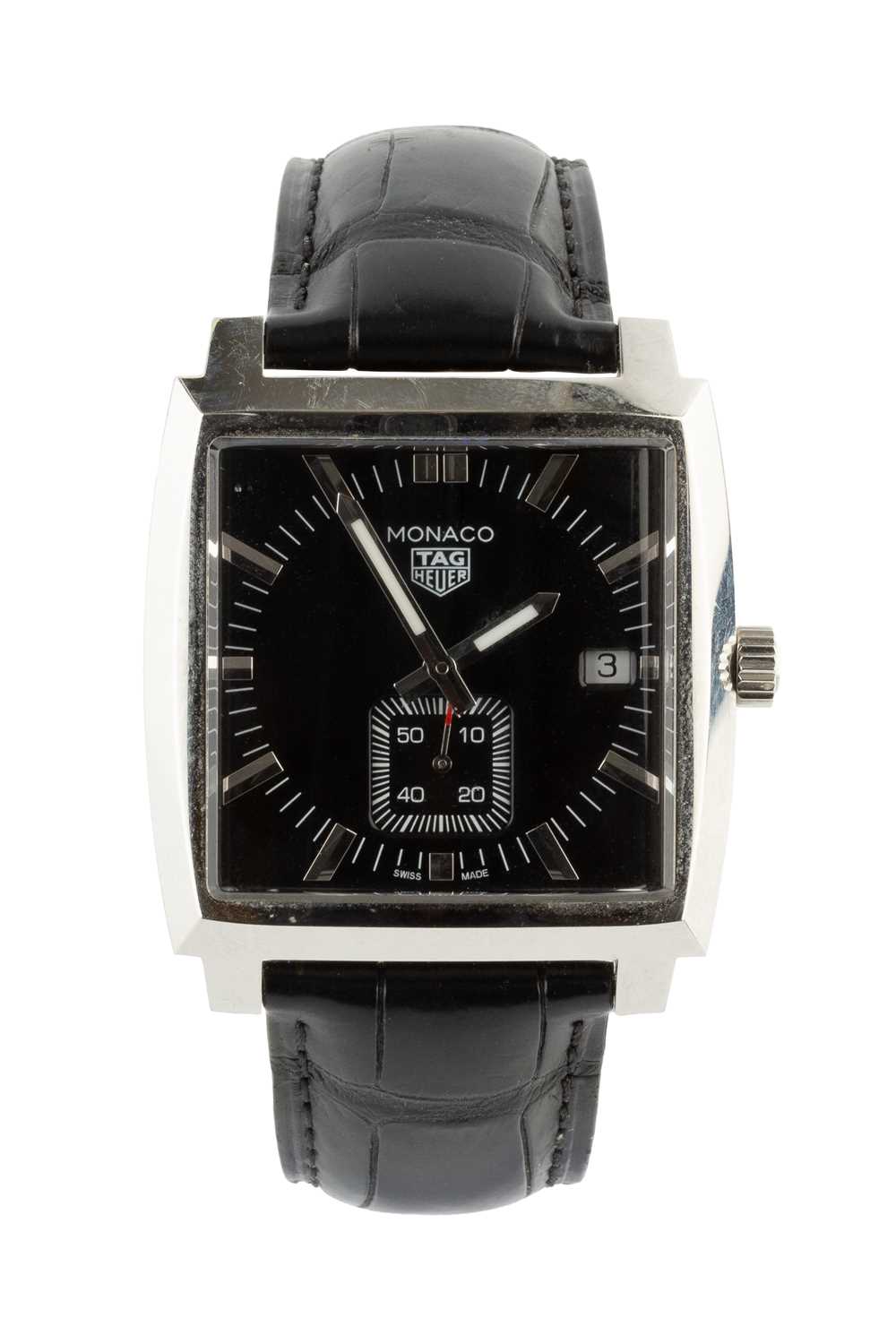 A Gentleman's stainless steel automatic Monaco wristwatch by Tag Heuer ...
