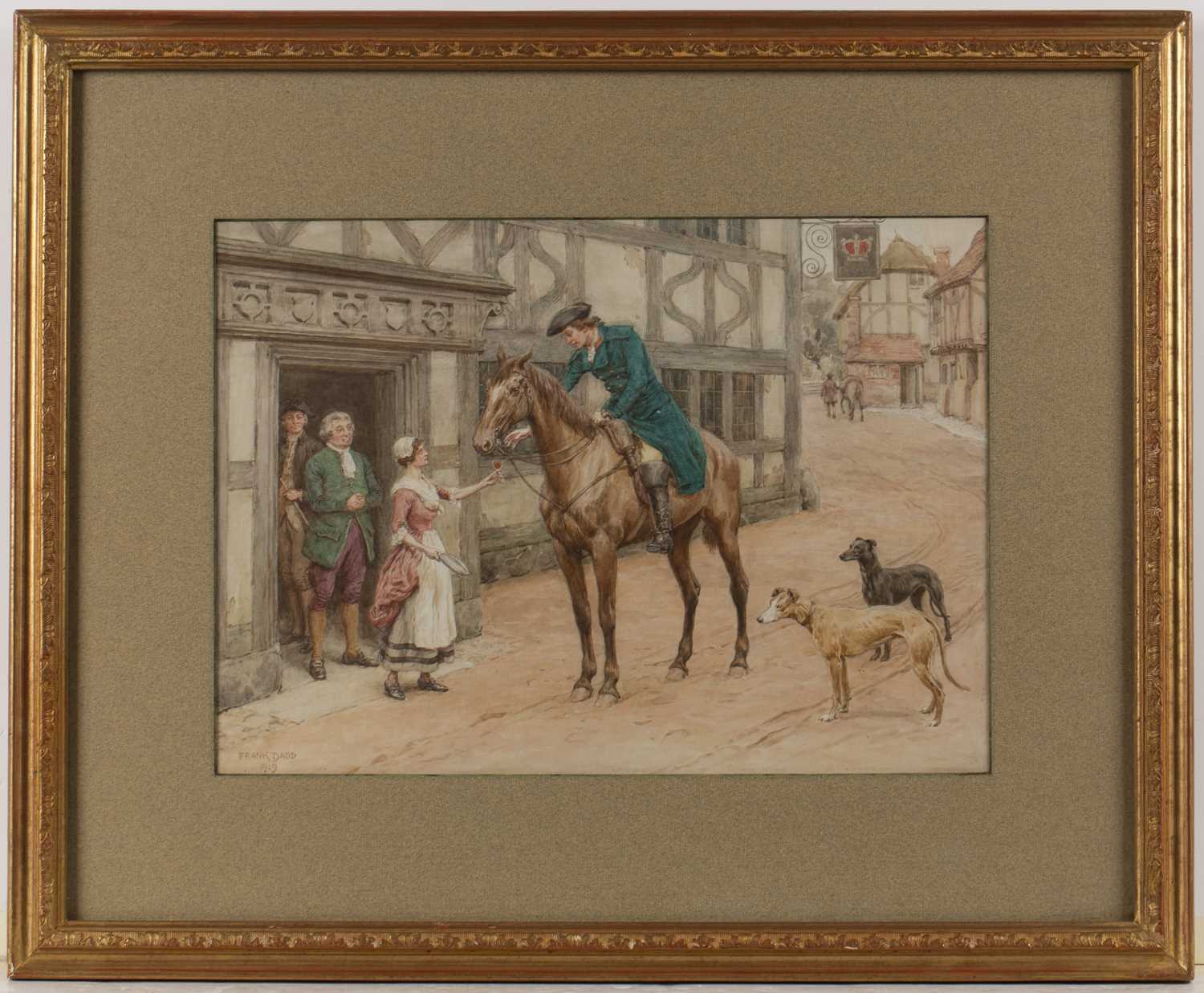 Frank Dodd (1851-1929)'Welcome home traveller', watercolour, signed and ...