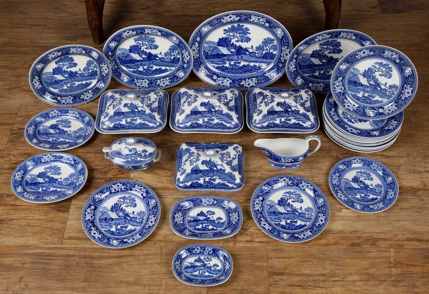 Wedgwood 'Fallow Deer' pattern dinner service marked 'Wedgwood, Etruria ...