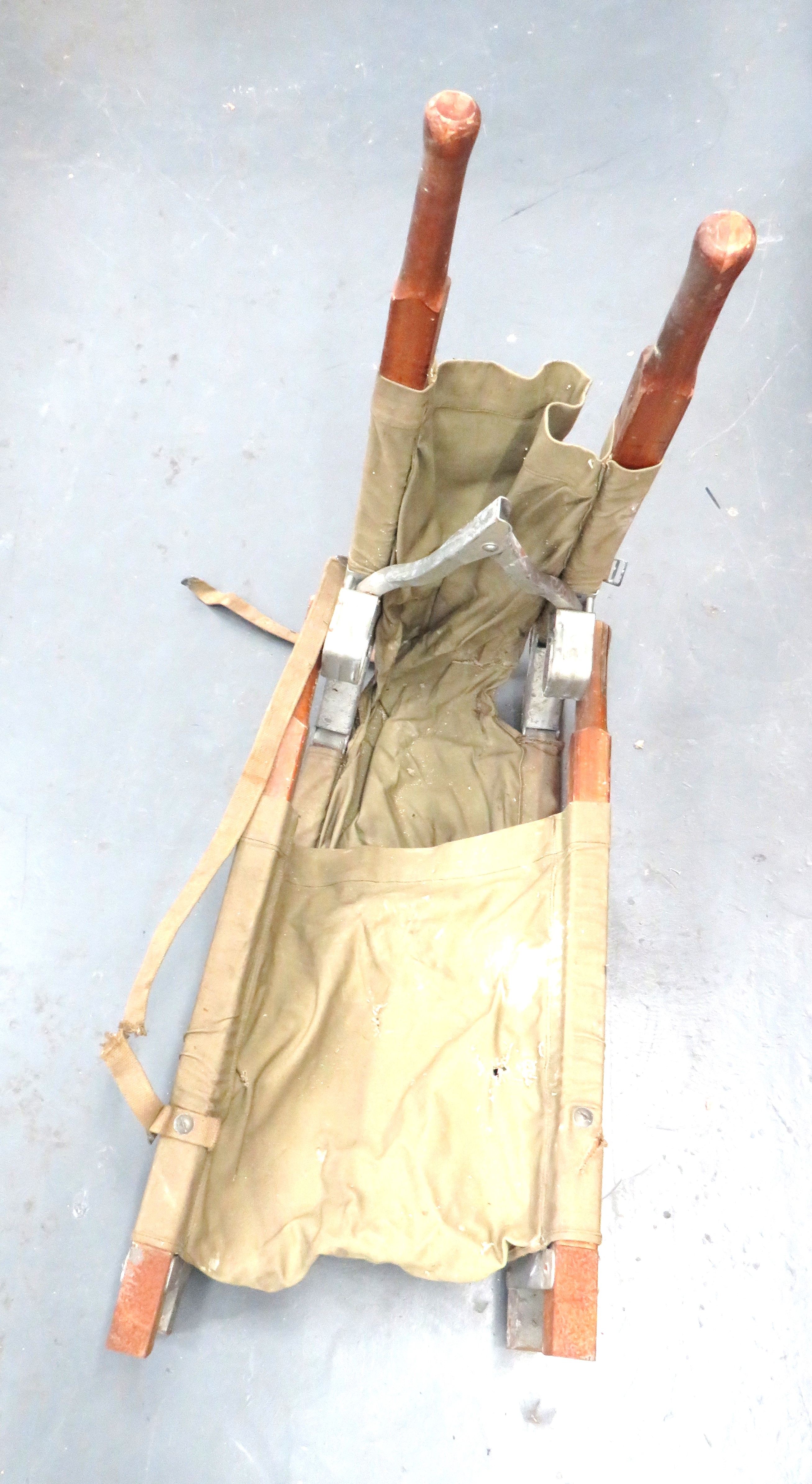 WW2 Pattern Airborne Collapsible Stretcher folding, wooden and steel ...