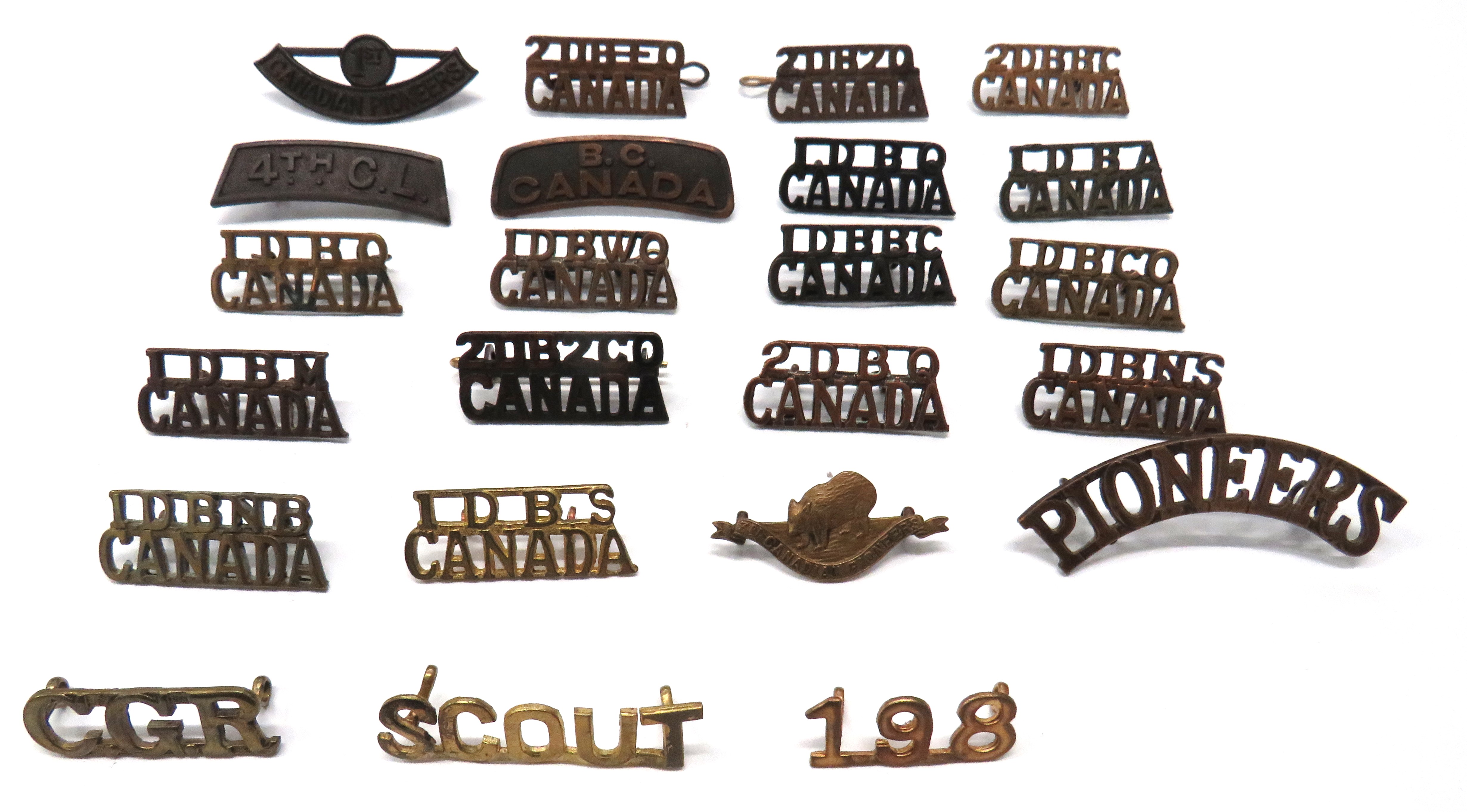 23 x Canadian Shoulder Titles including 4th CL ... 1st Canadian ...