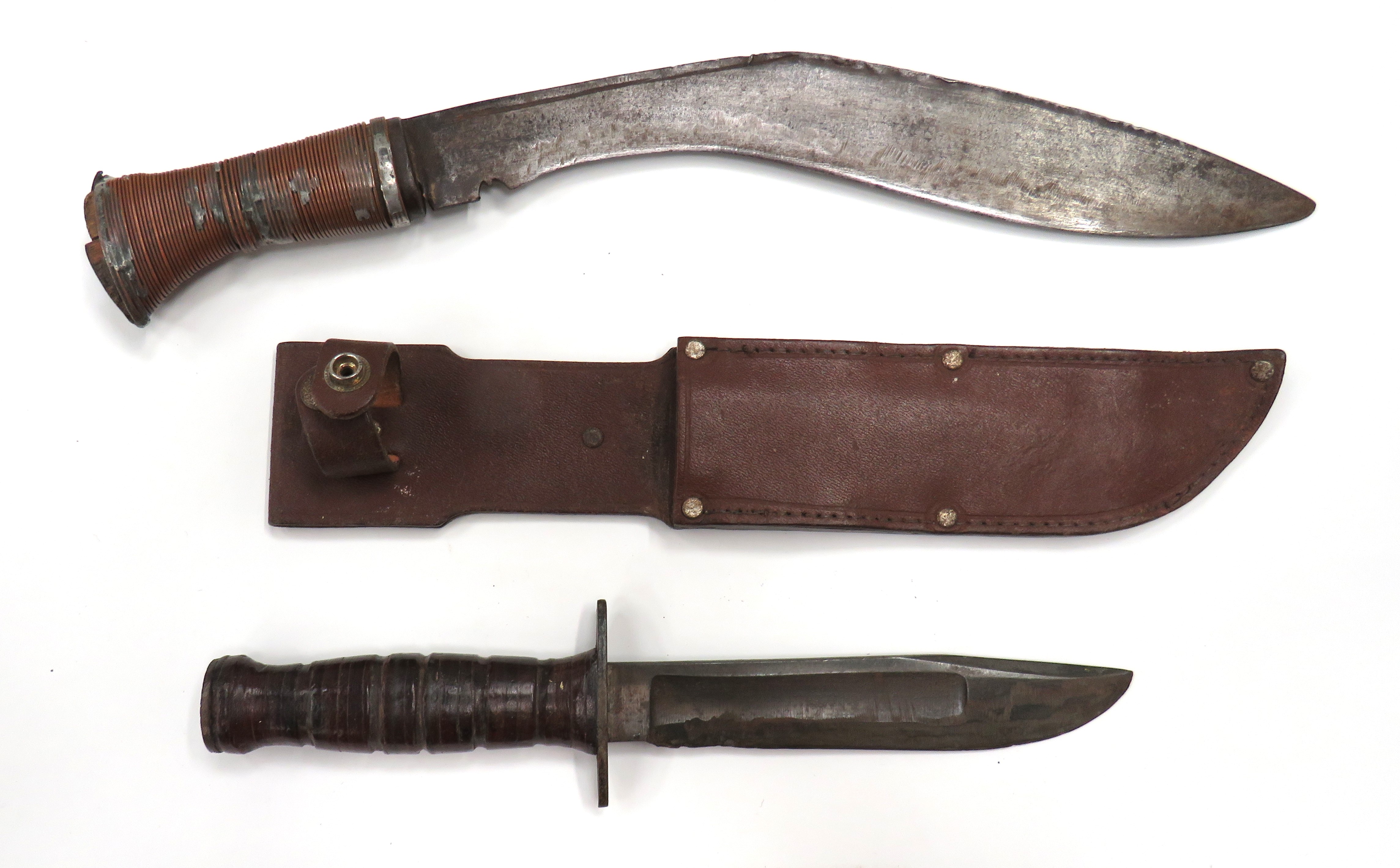Post WW2 Israel Combat KnifeAmerican pattern, 6 3/4 inch, single edged ...