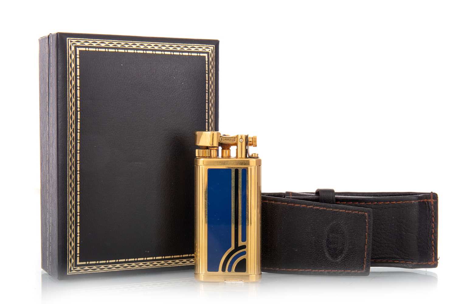 DUNHILL, 'UNIQUE' CIGARETTE LIGHTER, of Art Deco design, gold-plated ...