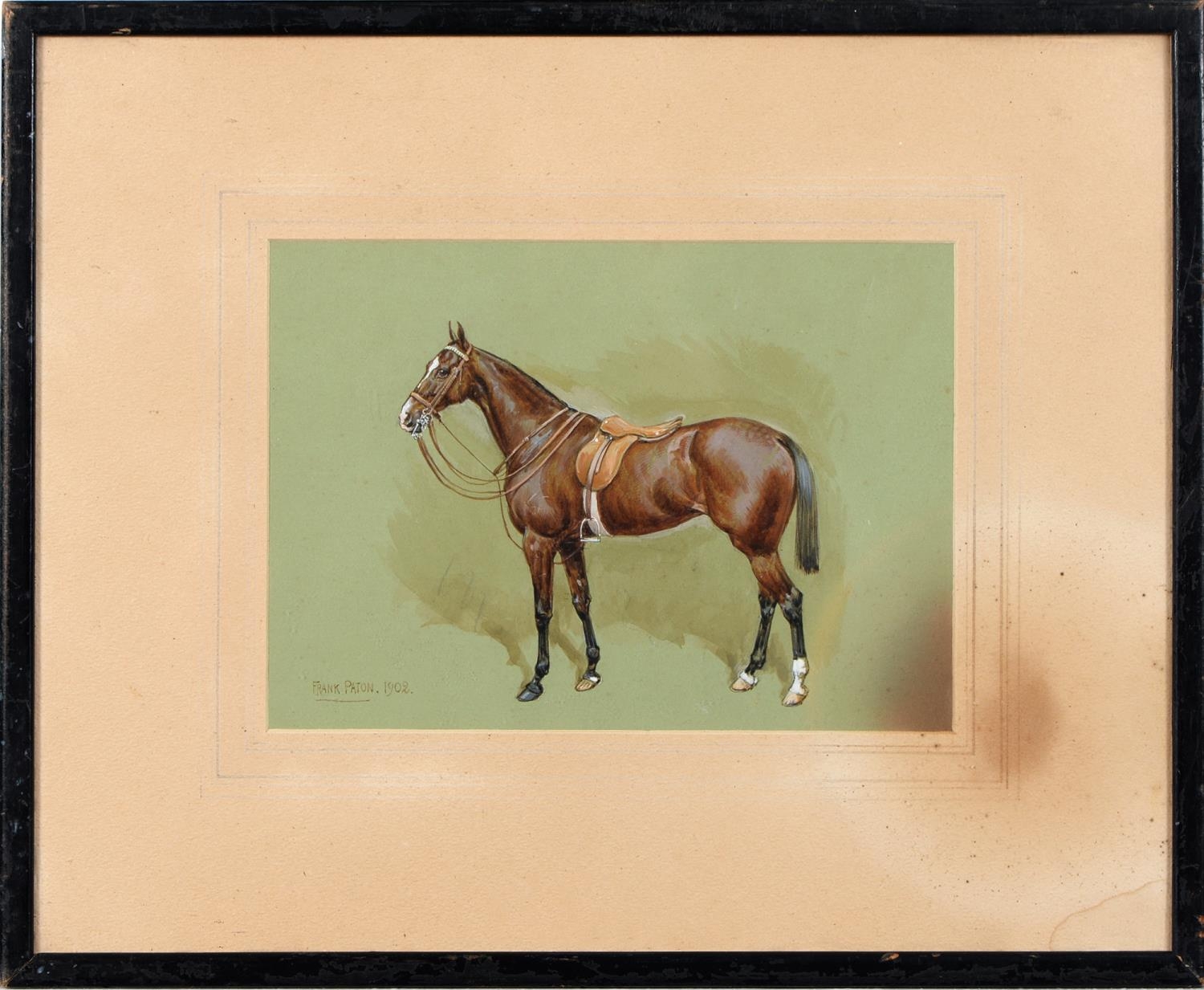 Frank Paton (1855-1909) - Portrait of a Saddled Hunter, signed and ...