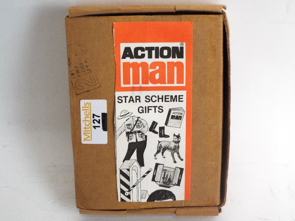 Action man mountie's uniform in original star scheme gift box