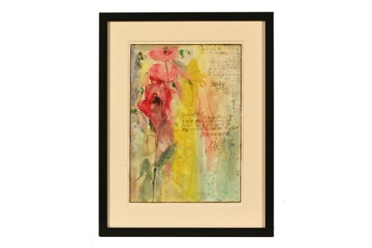 Percy Kelly (1918-1993), a watercolour illustrated letter "Tuesday 20th ...