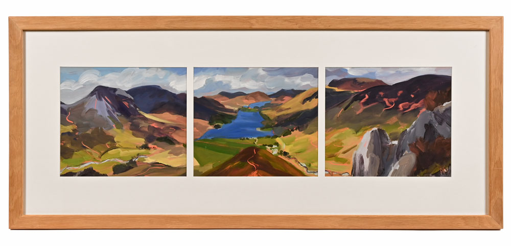Alison Critchlow (British contemporary), a triptych oil painting ...
