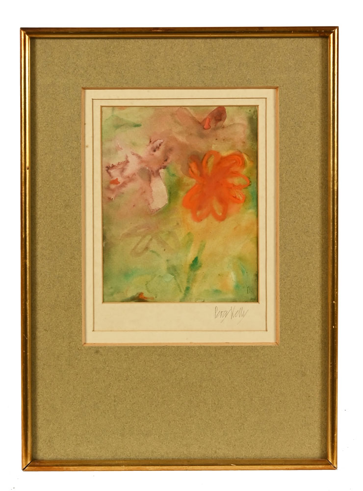 Percy Kelly (1918-1993), a watercolour still life of flowers 21 cm x 16 ...