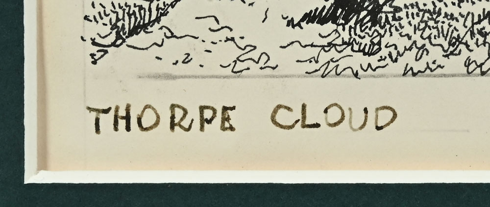 Alfred Wainwright (1907-1991), an original pen and ink drawing Thorpe ...
