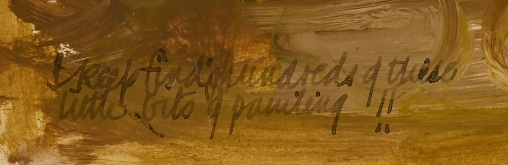 Percy Kelly (1918-1993), a watercolour barn in landscape "I keep ...