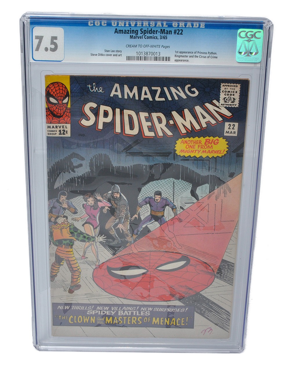 Graded Comic Book Interest Comprising Amazing Spider-Man #22 - Marvel ...
