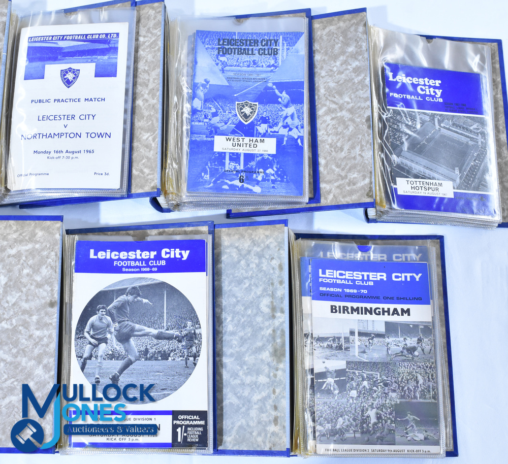 Leicester City FC home football programmes 1965-1970 in binders. 1965/ ...