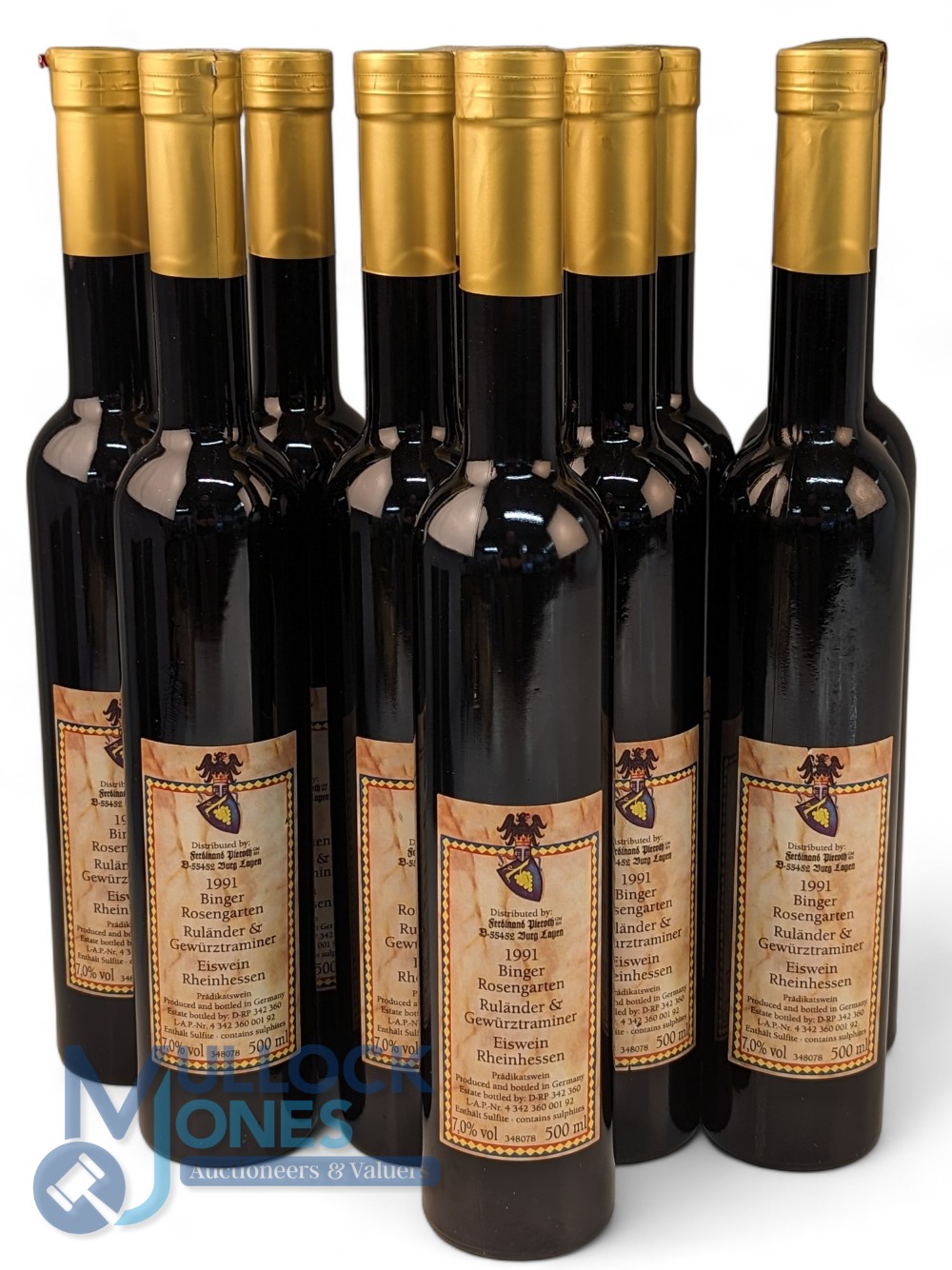 10x Bottles Pieroth Binger Rosengarten Rulander Gewurztraminer Eiswein ...