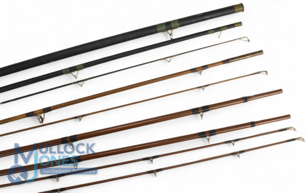 A collection of 5 rods, as follows: Apollo 10ft carp rod, 27" handle ...