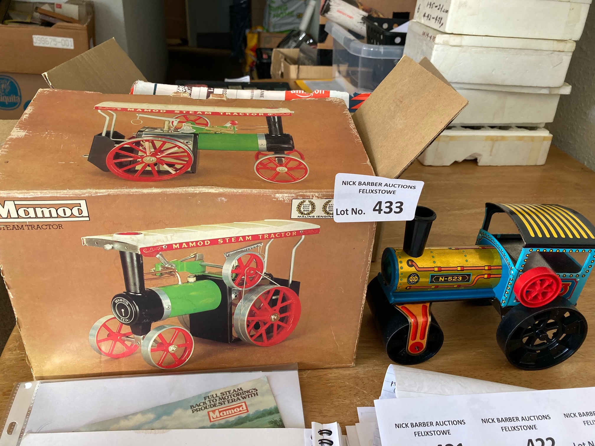Diecast : Mamod Steam Tractor in excellent cond & boxed along with ...