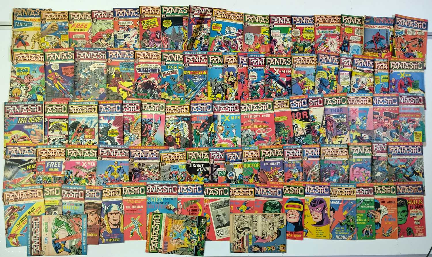 A collection of 89 Fantastic comic books by Odhams Press Power Comics a ...