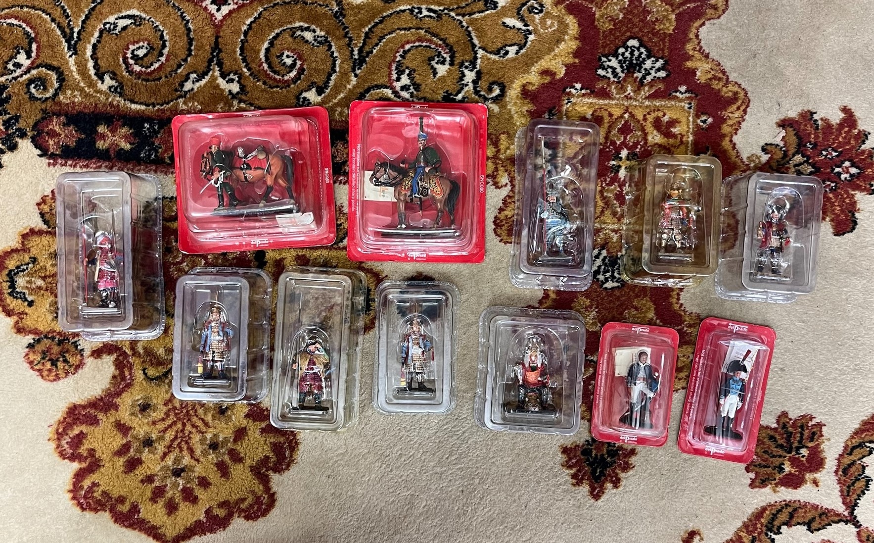 A large collection of Del Prado figures, mixture of Cavalry and Foot ...