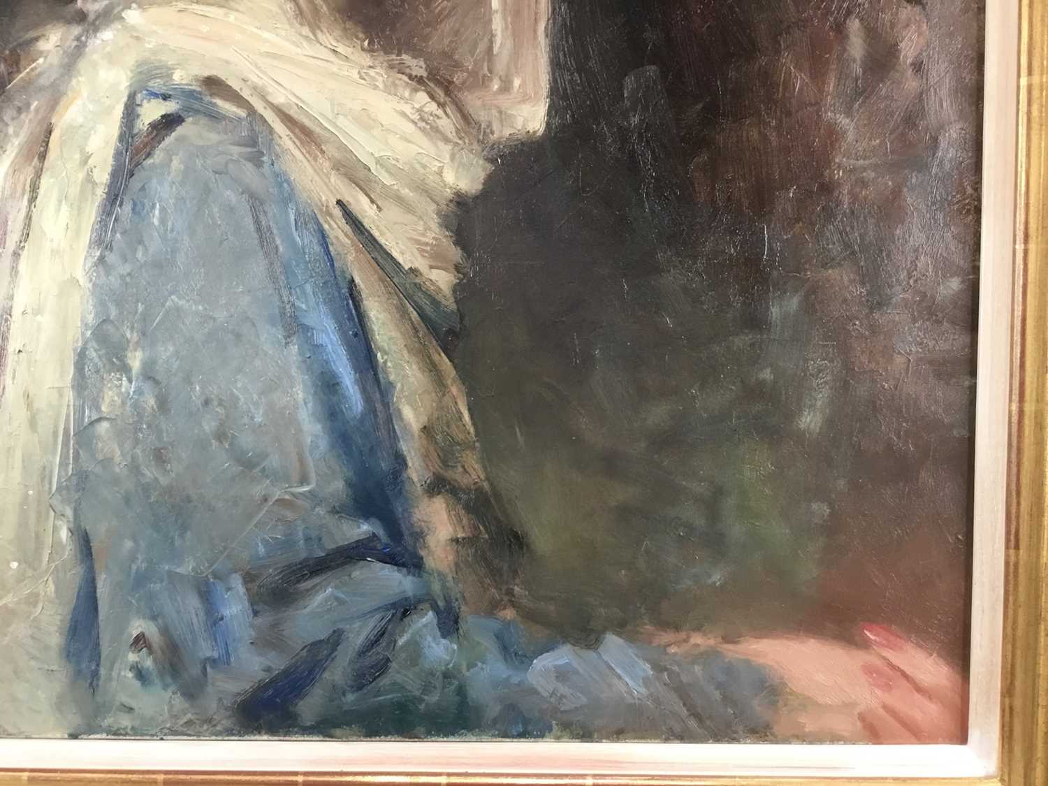 *Edward Seago (1910-1974) oil on canvas - Portrait of Mrs Cyril ...