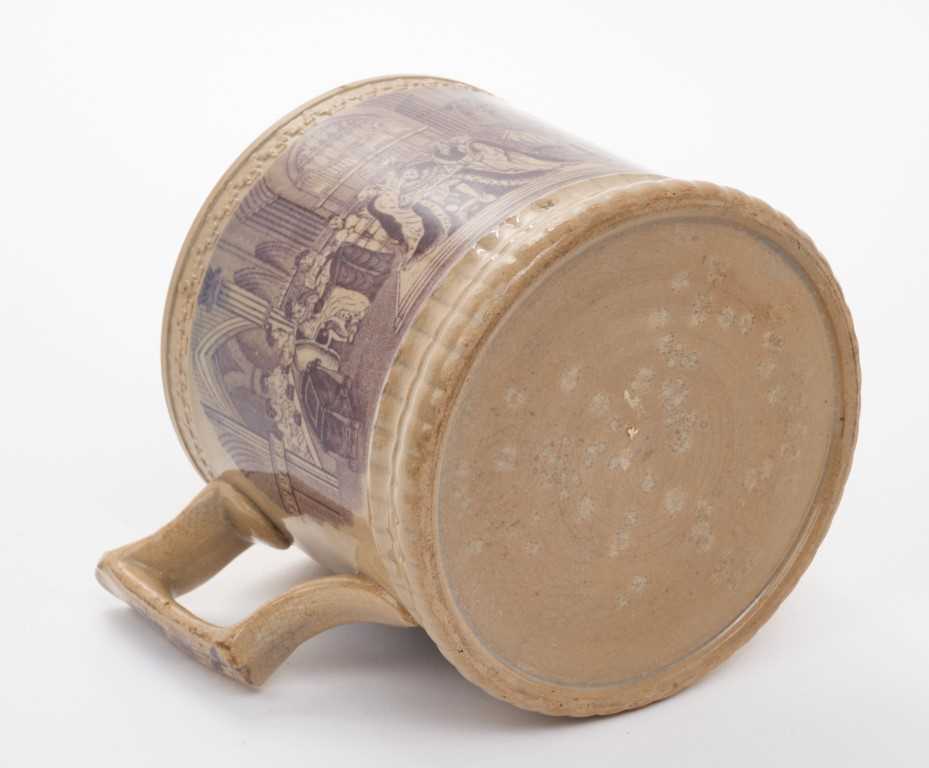 Scarce King William IV and Queen Adelaide Coronation pottery mug with ...