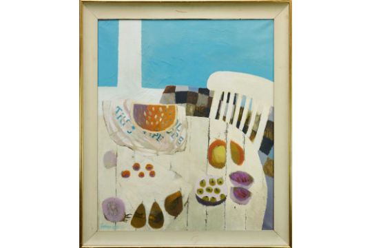*Mary Fedden (1915-2012) oil on canvas - The White Table, signed and ...