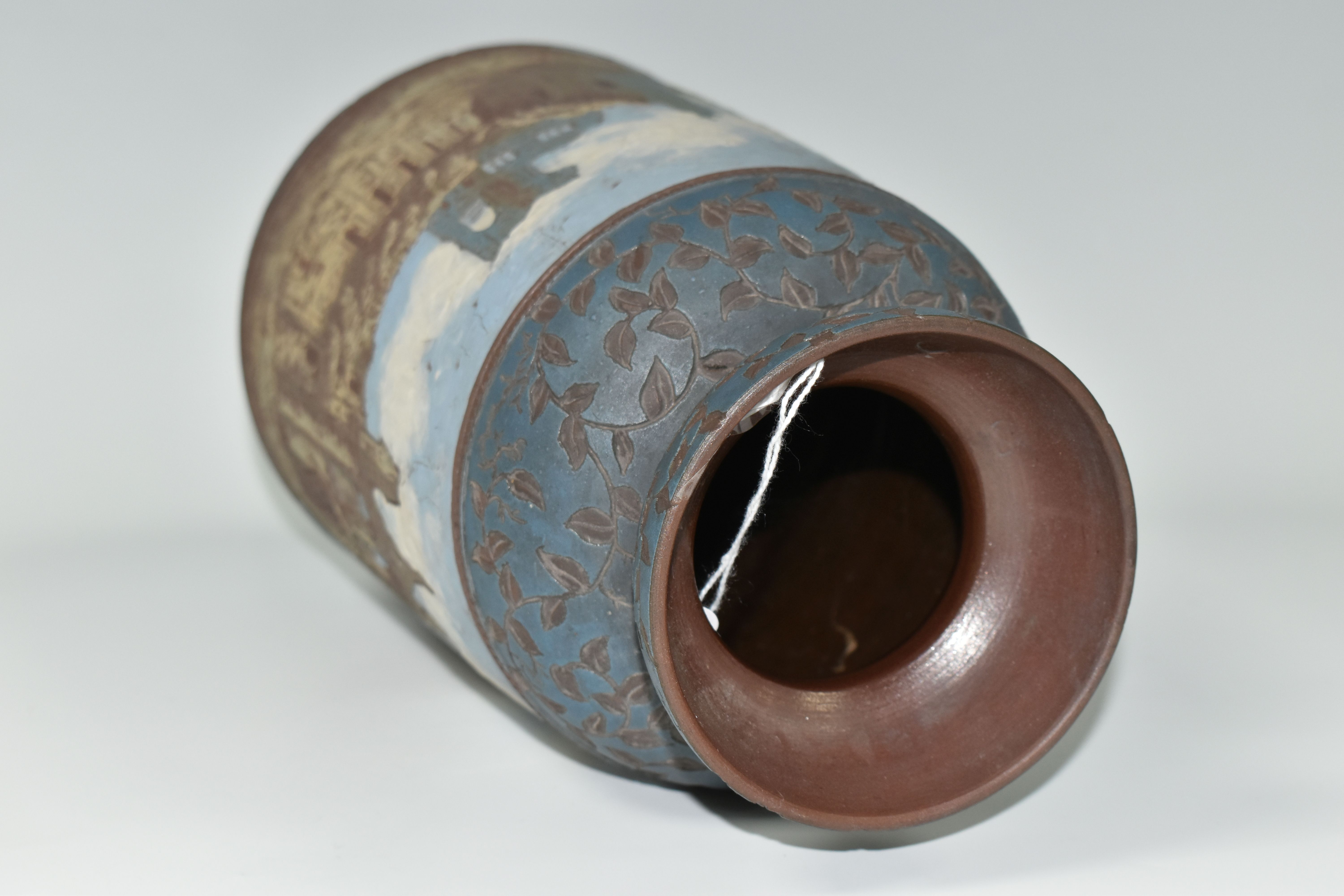 A CALVERT & LOVATT PERIOD LANGLEY MILL VASE, c1883-1895, decorated by ...