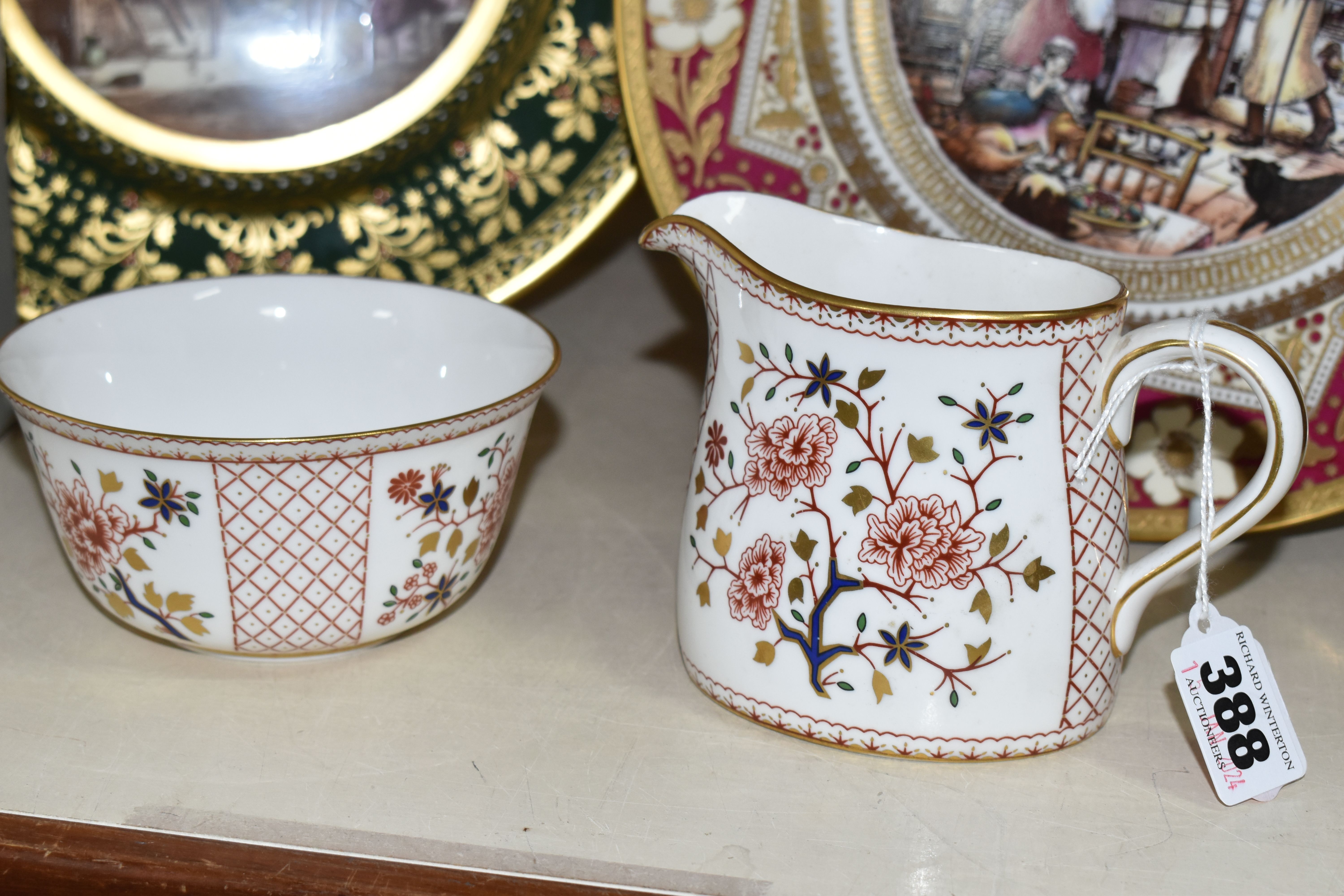 A GROUP OF ROYAL CROWN DERBY AND CAVERSWALL CHINA, comprising a Royal ...