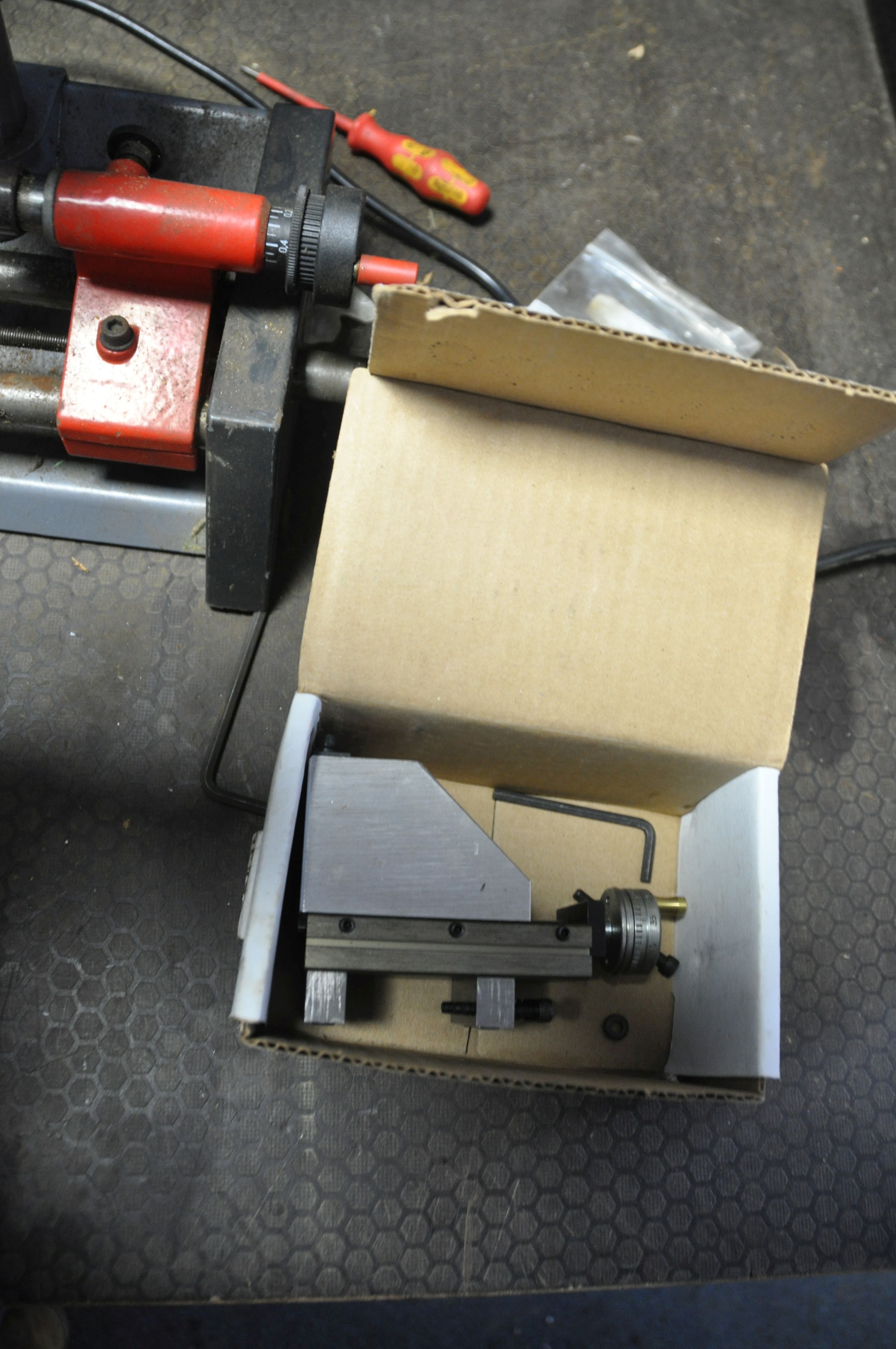 A EMCO UNIMAT PC MINIATURE LATHE WITH MILLING HEAD total length 54cm, a ...