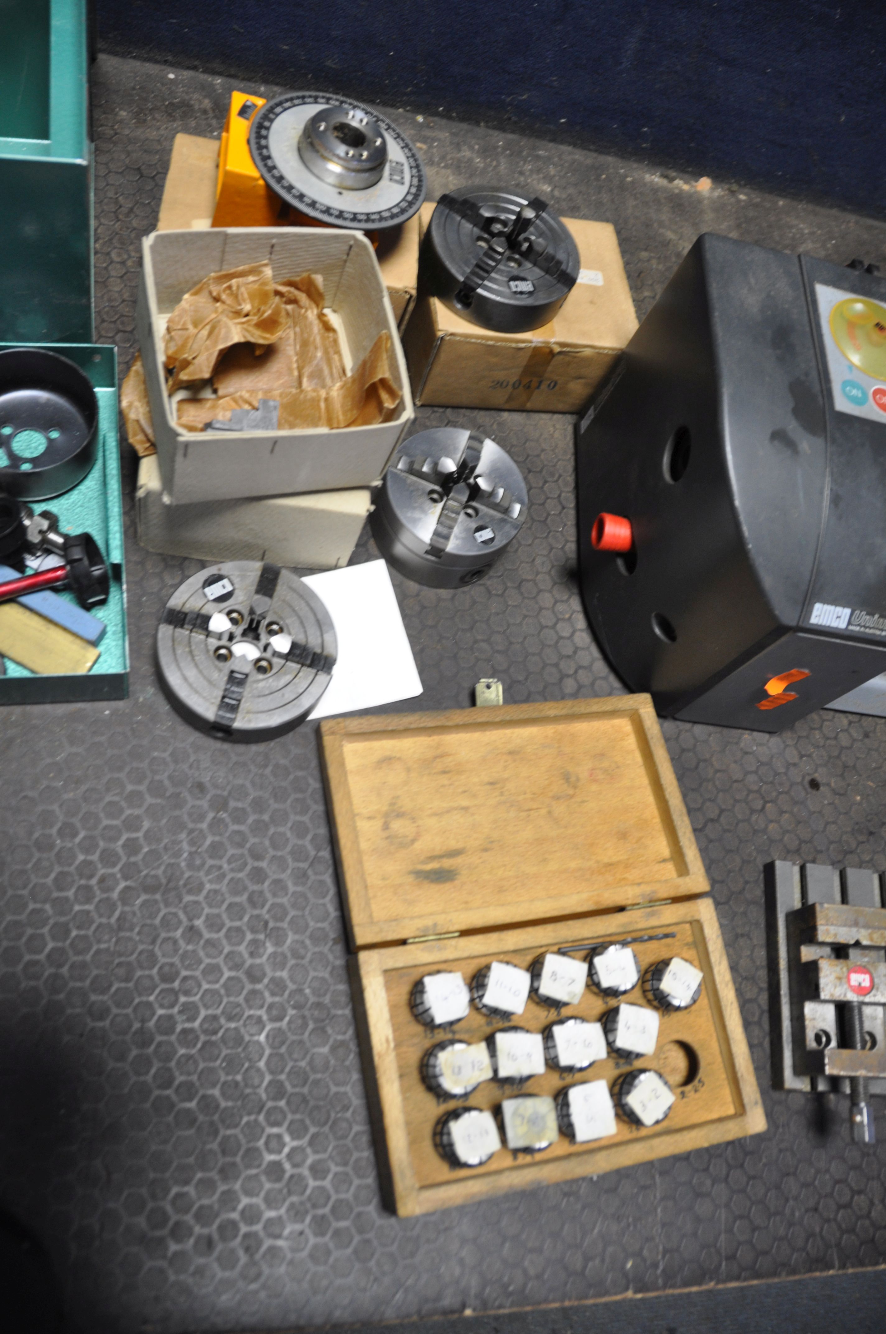 A EMCO UNIMAT PC MINIATURE LATHE WITH MILLING HEAD total length 54cm, a ...