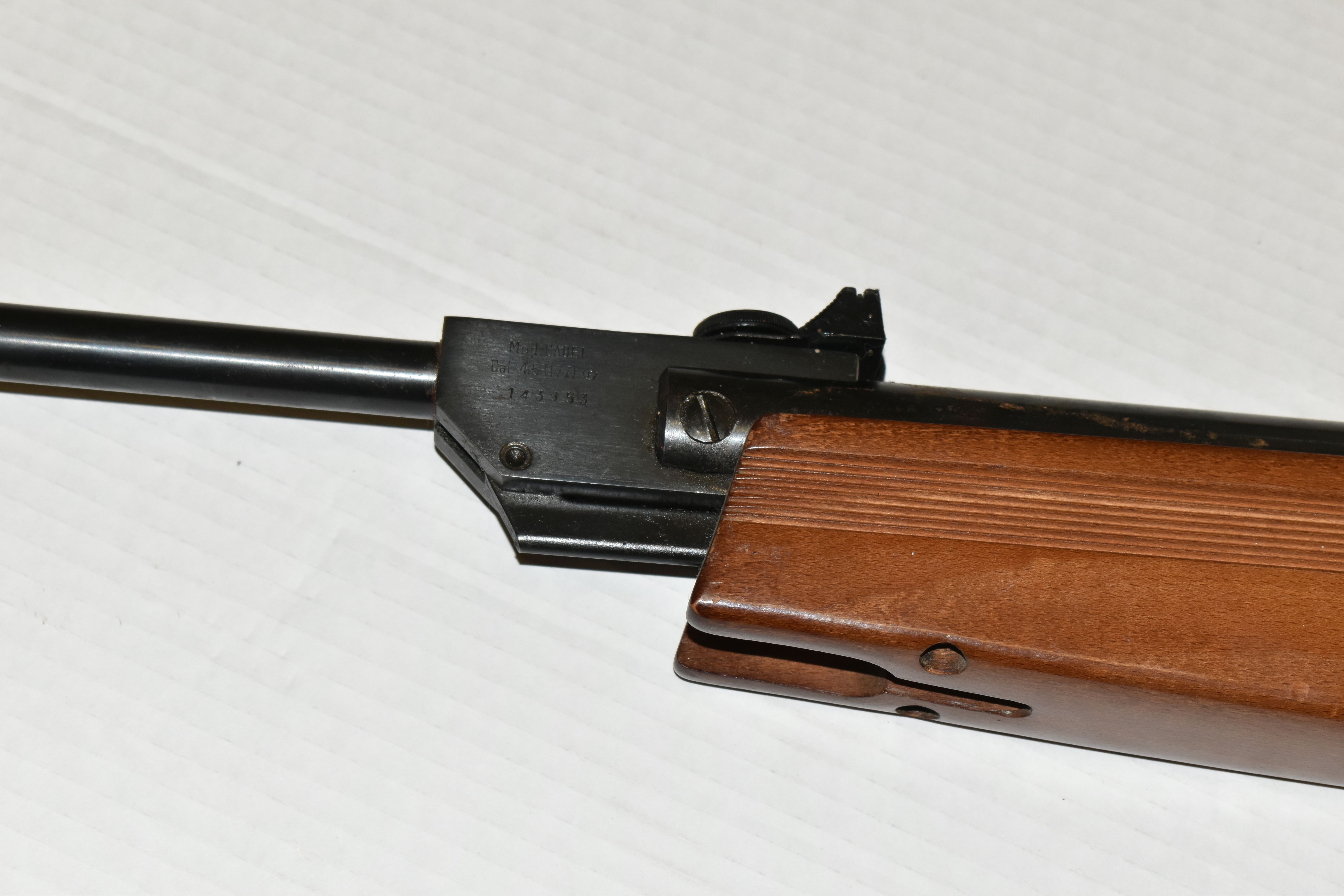 AN EL GAMO CADET MODEL. 177 CAL BREAK BARREL AIR RIFLE, serial no ...