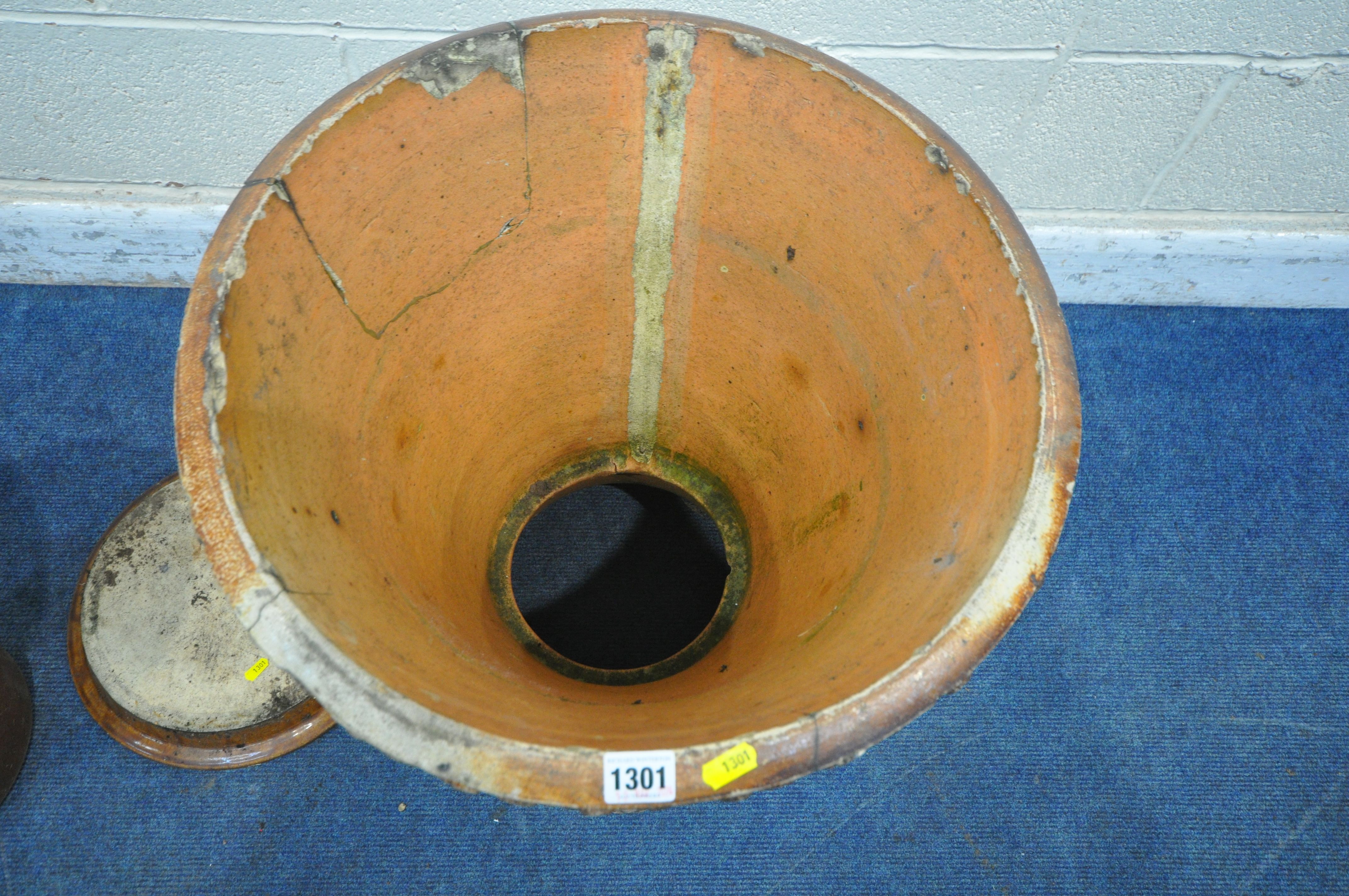 A VICTORIAN SALT GLAZED EARTHENWARE WATER FILTER, reading George Robins ...