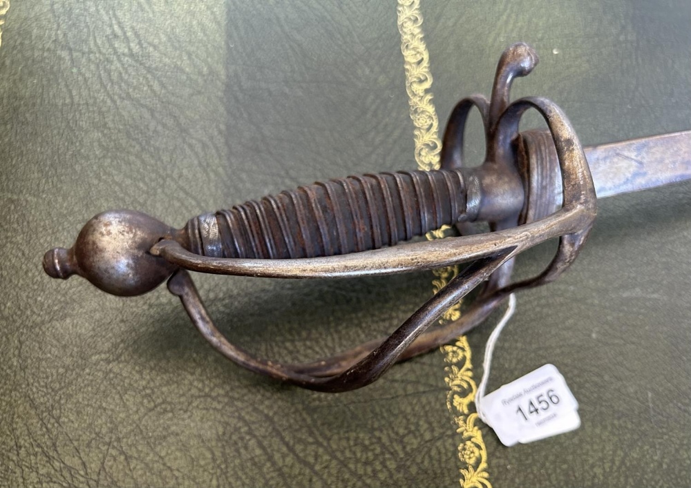 Circa 18th century Continental rapier type sword, 29" blade