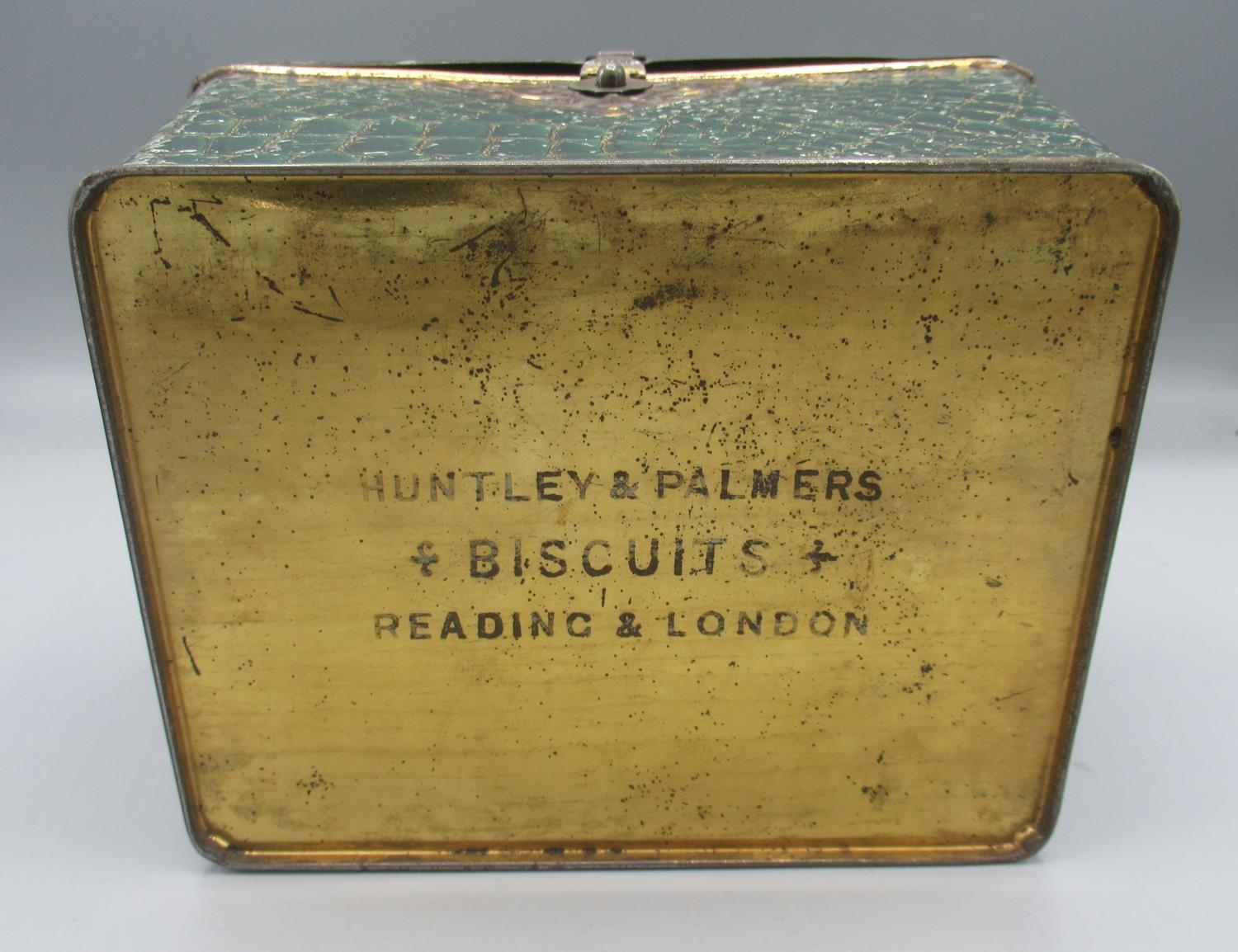 Les Dennis Collection - Huntley & Palmers faux green crocodile skin ...