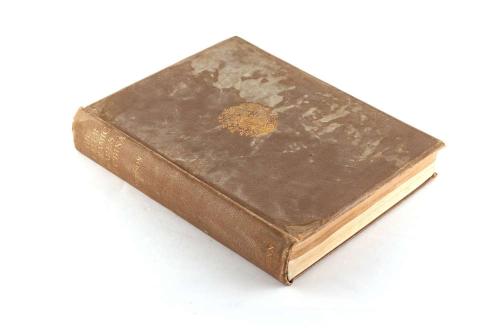 Property of a lady - HOBSON, R.L. - 'The Later Ceramic Wares of China ...