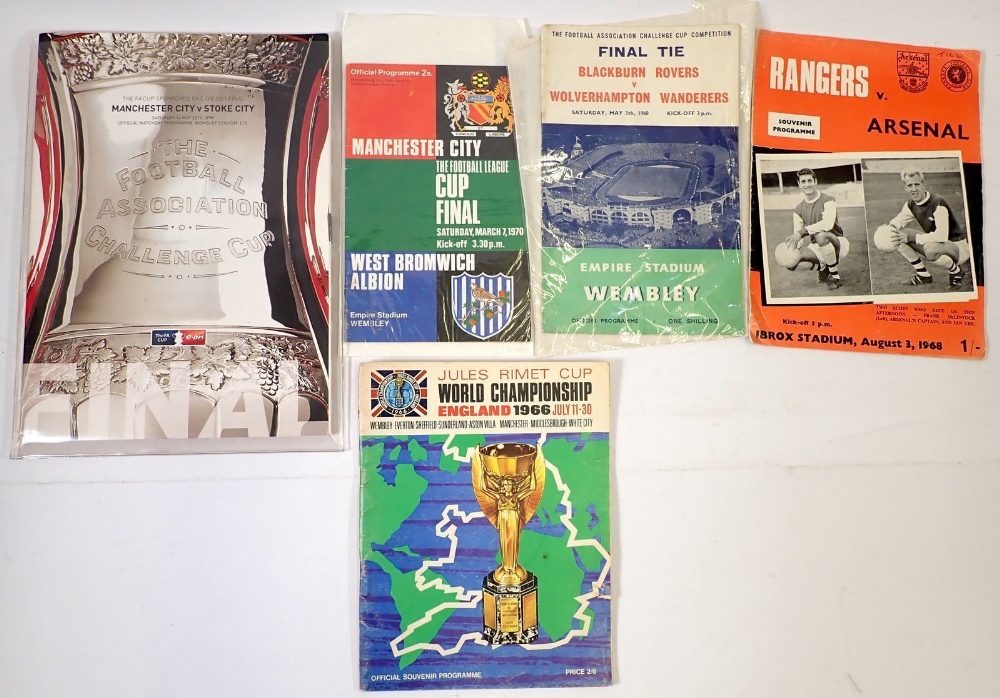 A 1966 World Cup programme plus four other finals programmes 1960, 1968 ...