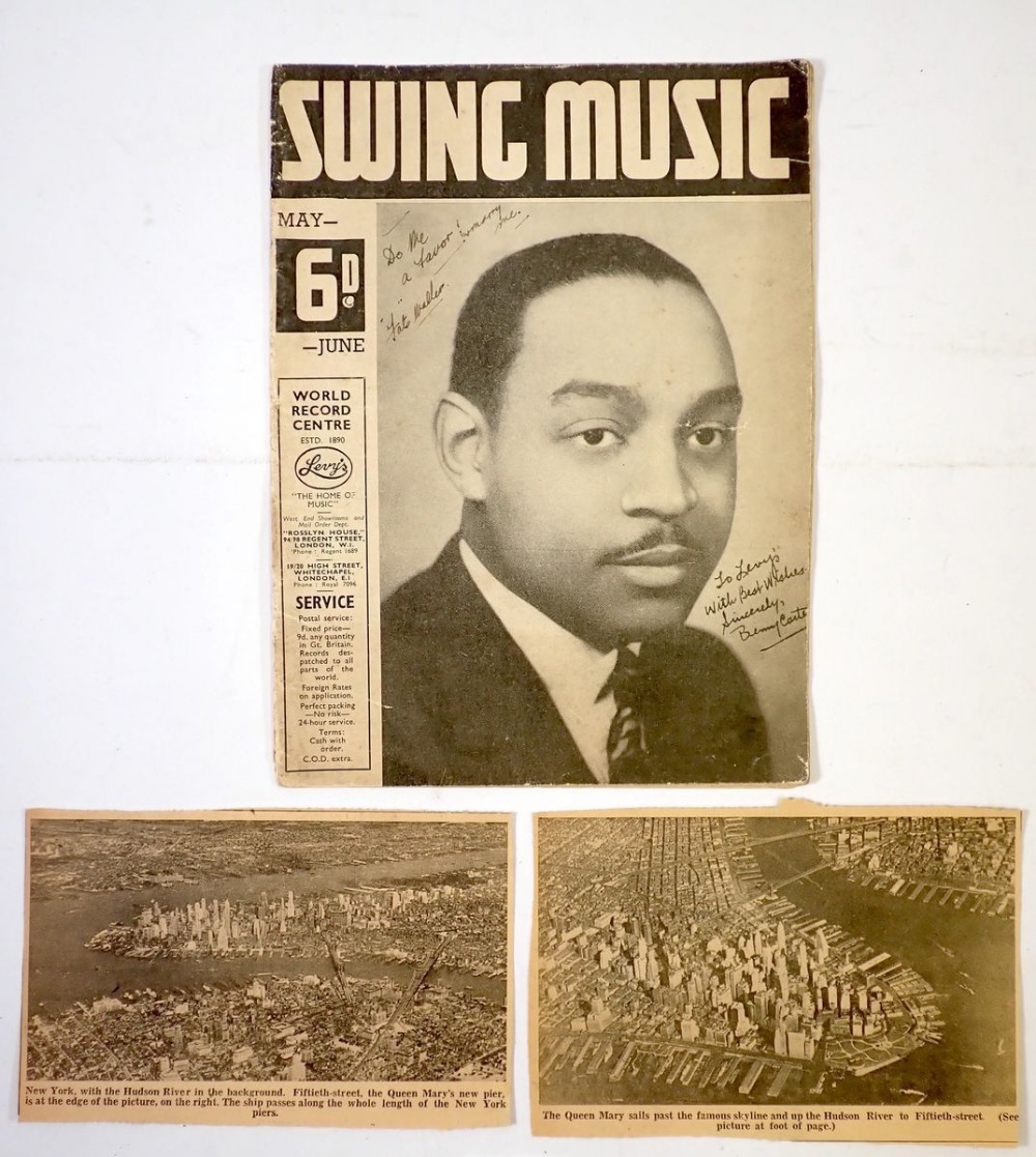 A Swing Music magazine signed by Fats Waller 'Do me a favour, marry me'