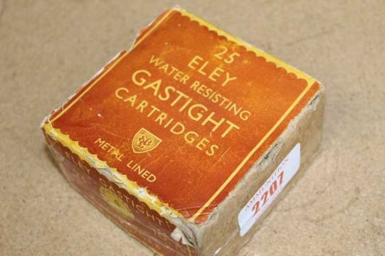 S2) 25 x 10 bore Eley Gastight No.4 shot cartridges