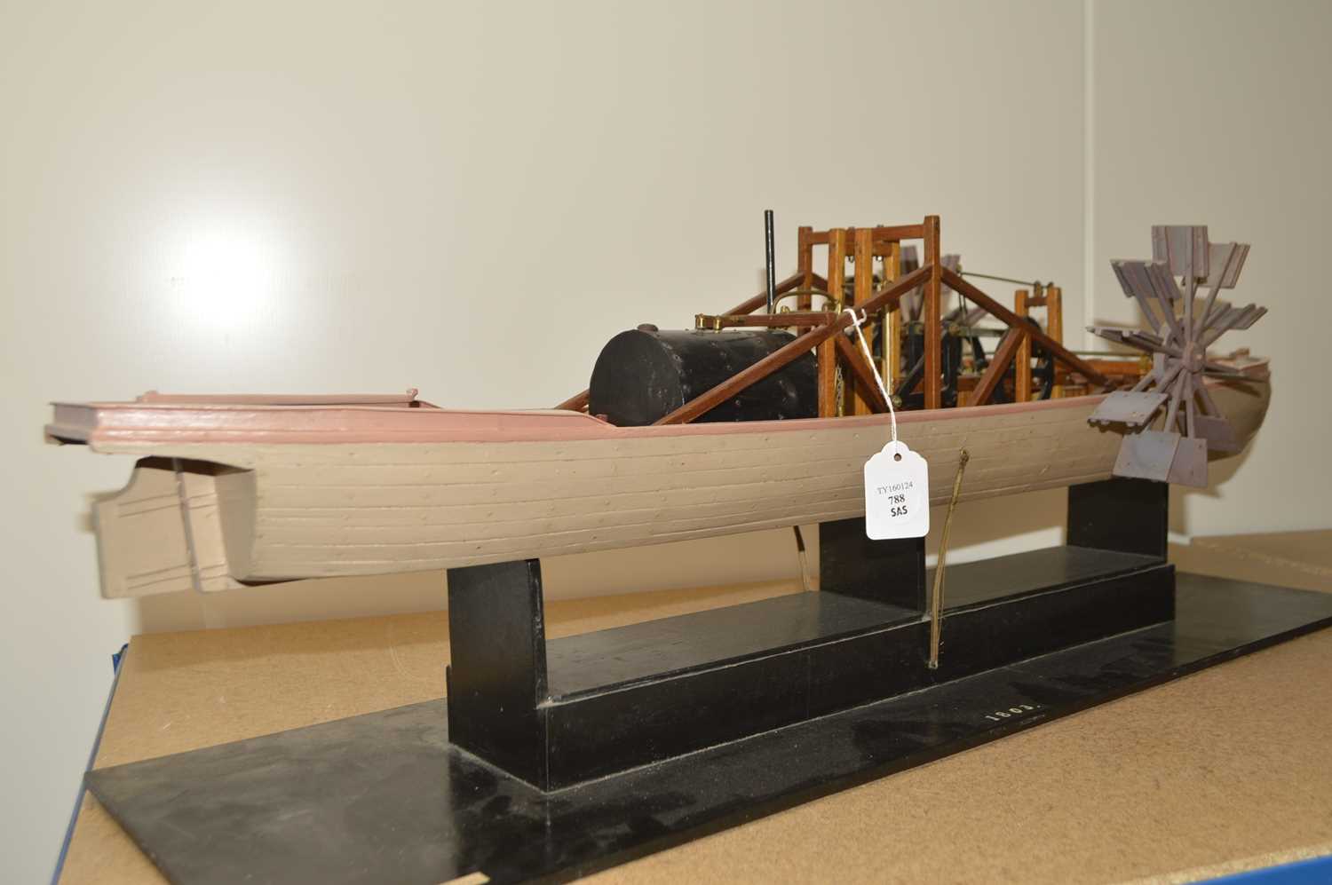 An interesting historical static model of Robert Fulton's first Steam ...