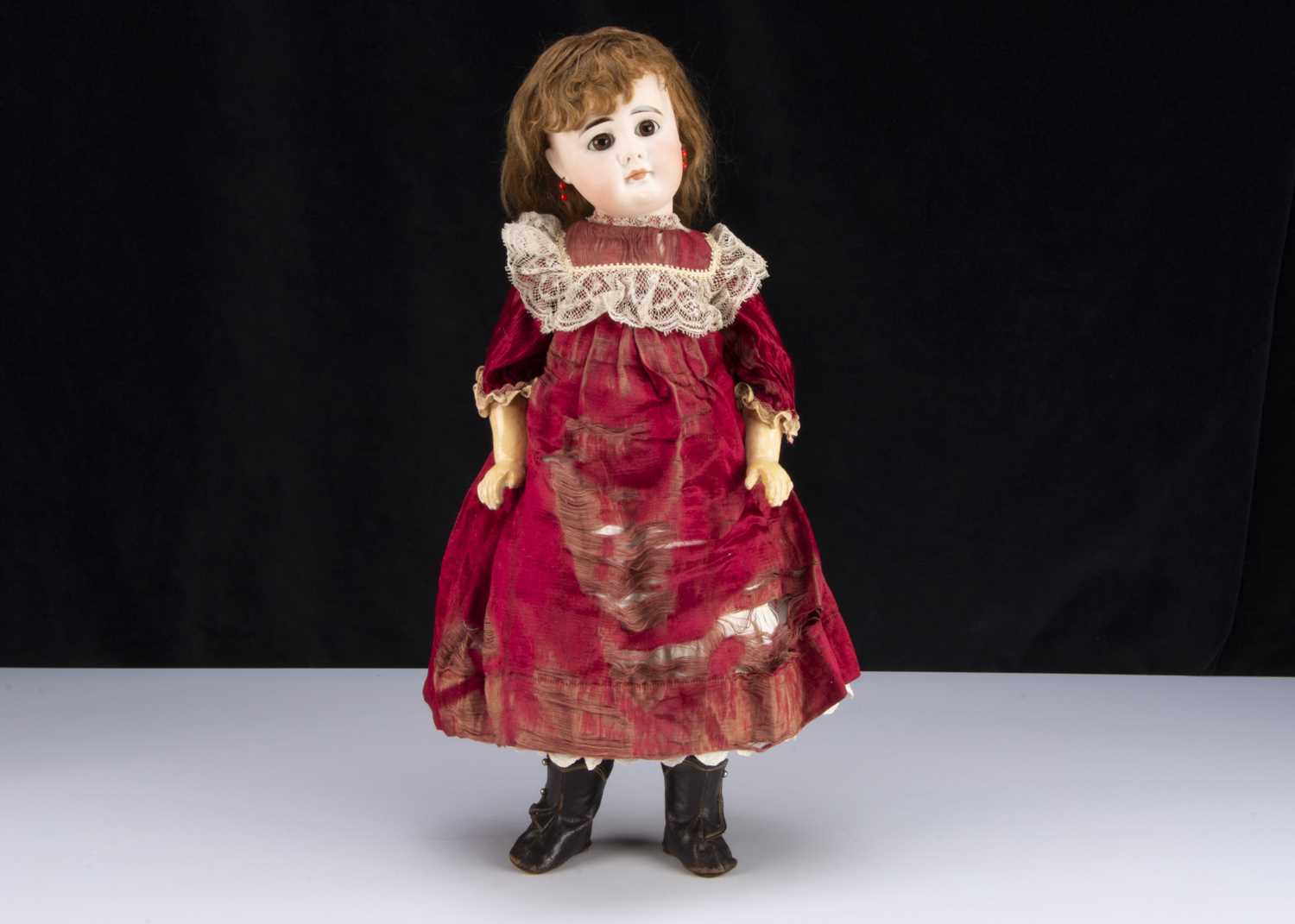 A German bisque headed closed mouth doll marked 630, possibly by Alt ...