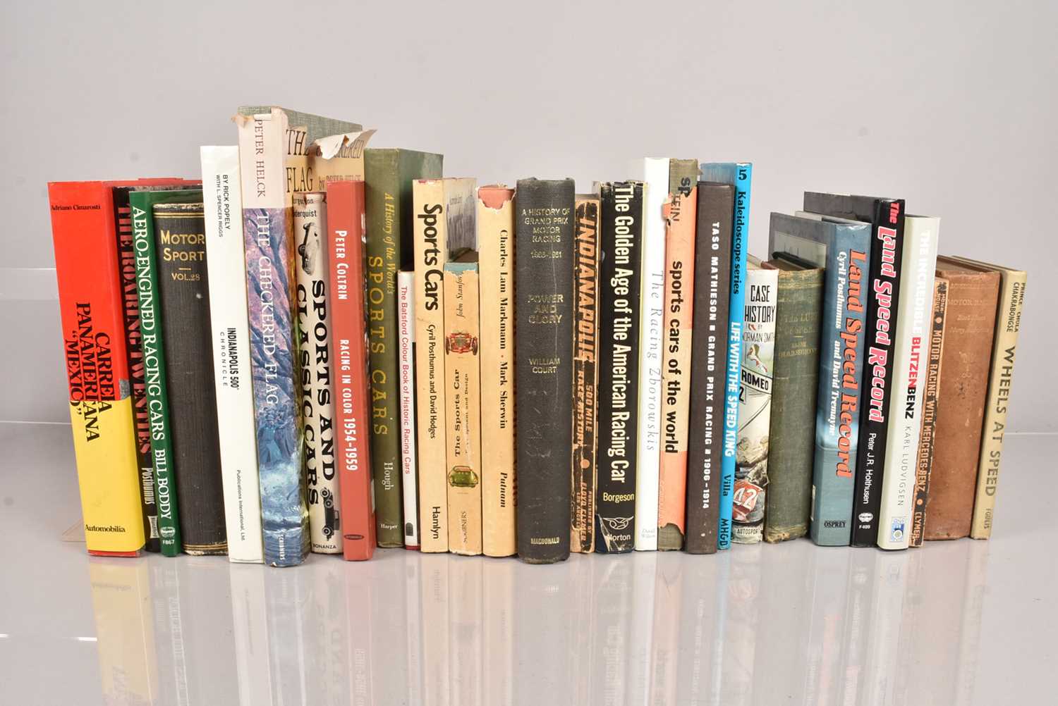 A collection of Vintage Sports and Racing Car related books, including ...
